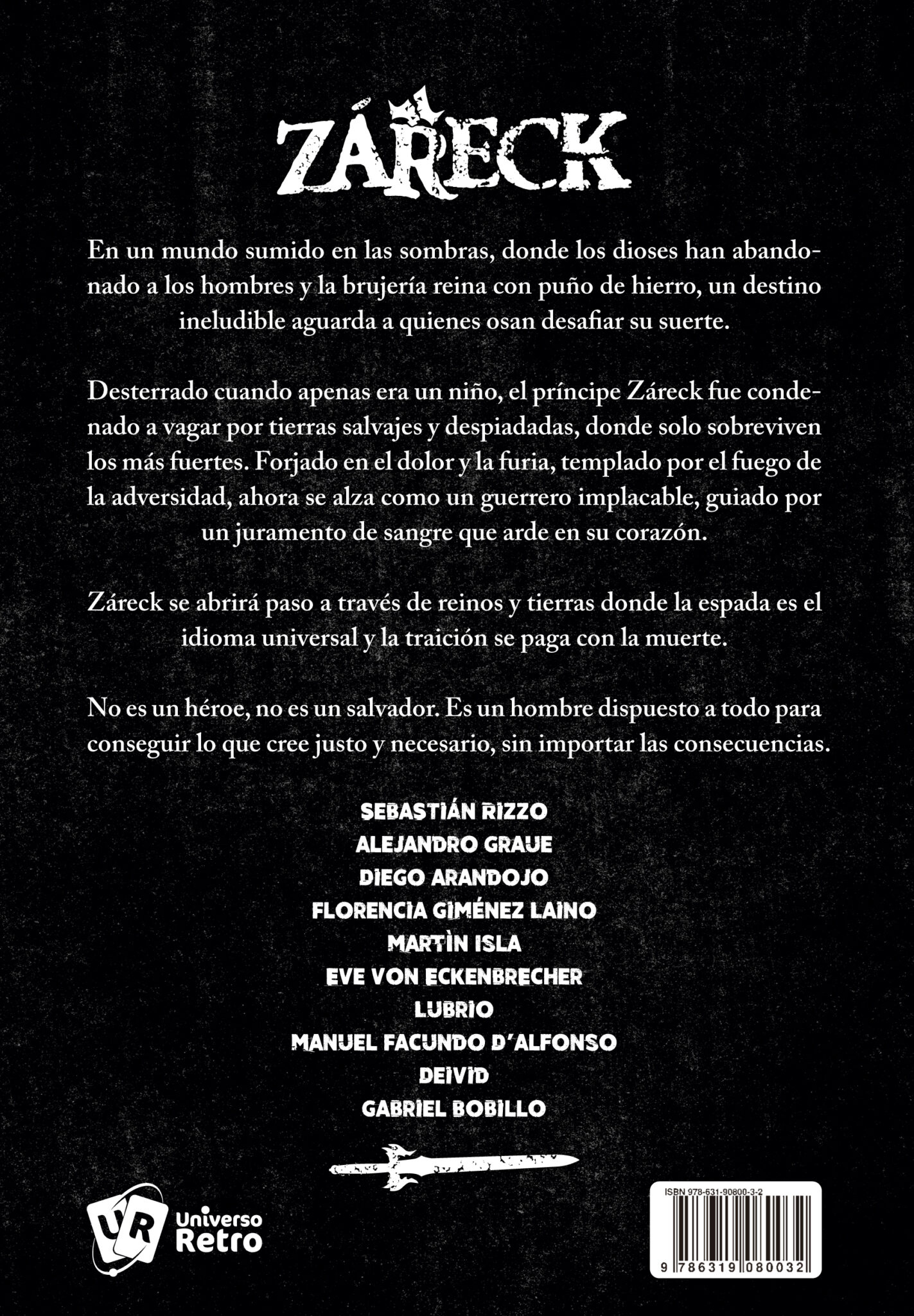 Universo Retro | Novela "ZARECK: La Leyenda del Maldito"