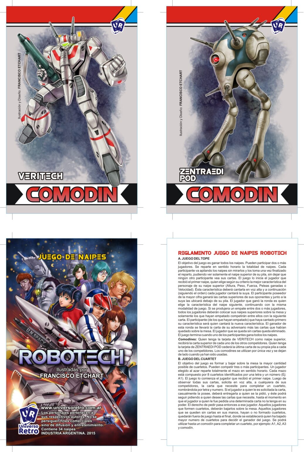 Universo Retro | Cartas Robotech